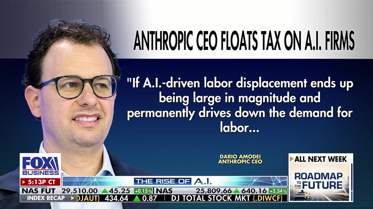Anthropic CEO floats AI tax to fund universal basic income