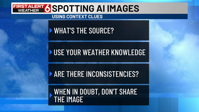 Real or fake? How to tell if a weather image is AI