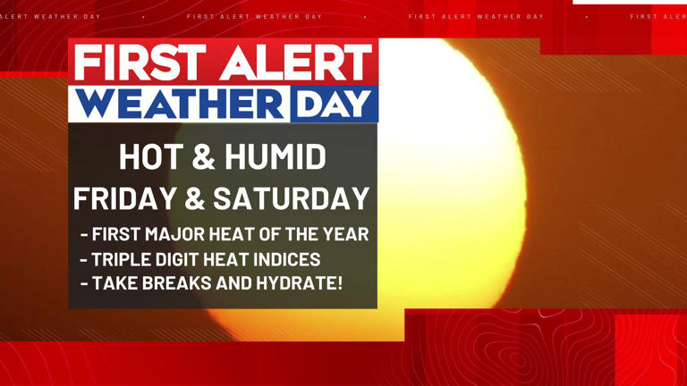 First Alert Weather Days for first major heat of the year with triple ...
