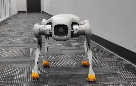 San Bernardino County firefighters welcome robot dog to department