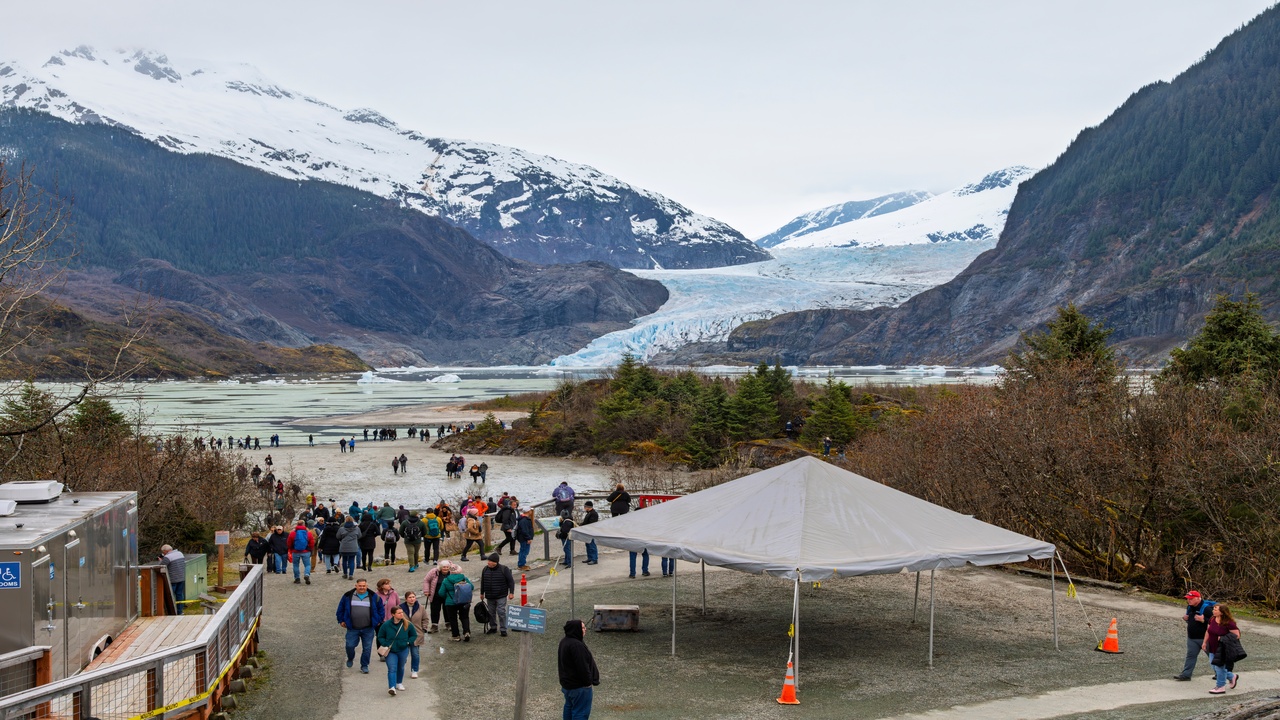 You can walk up to a 100-foot wall of blue ice just 12 miles from ...