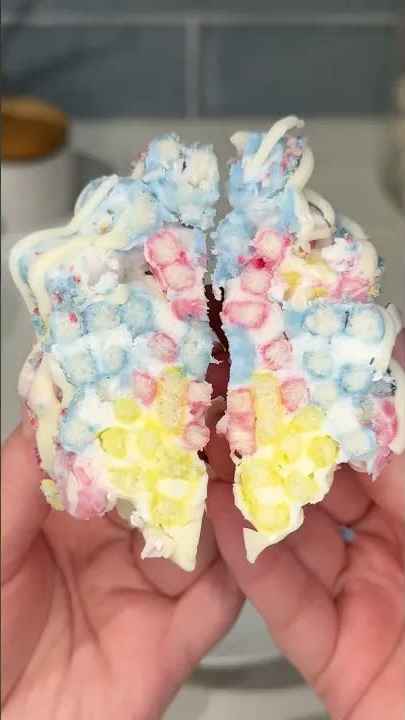 Viral fruity cereal yogurt clusters recipe 🥣🌈 #recipe #cereal #yogurt # ...