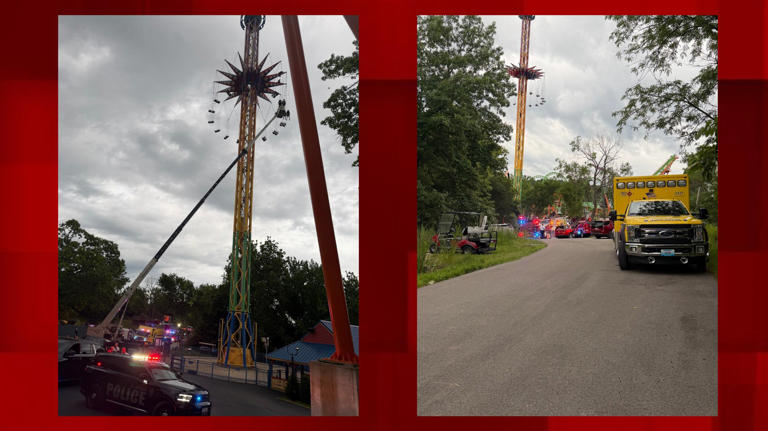 Riders stuck 120 feet in the air on ride at Six Flags St. Louis