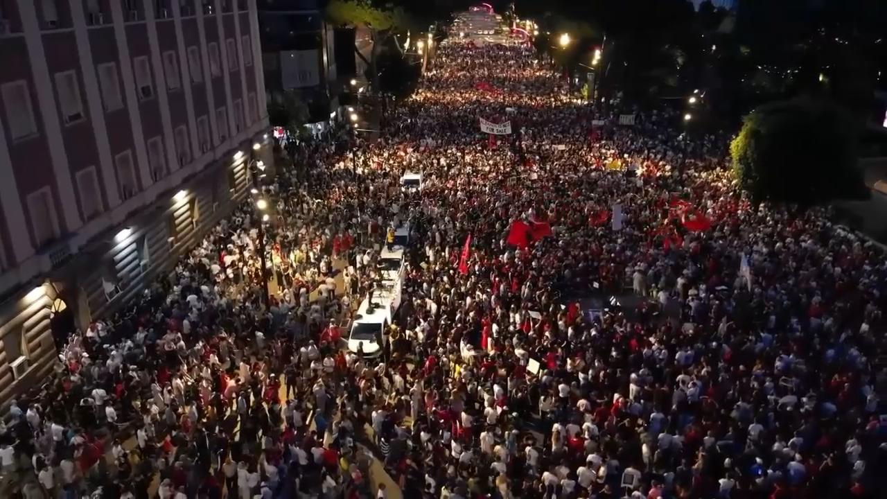 Thousands continue to protest Trump family-linked resort in Albania