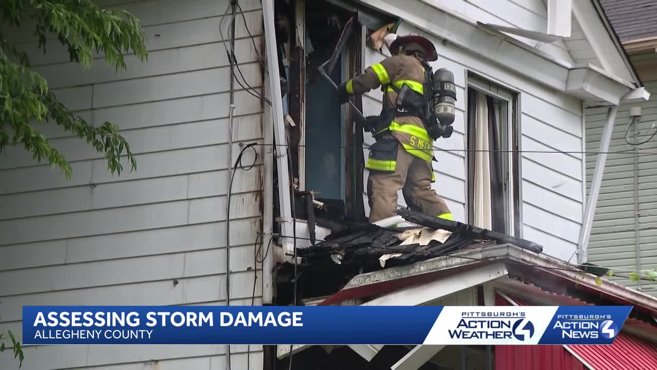 Lightning likely ignited two house fires during storm in Pennsylvania