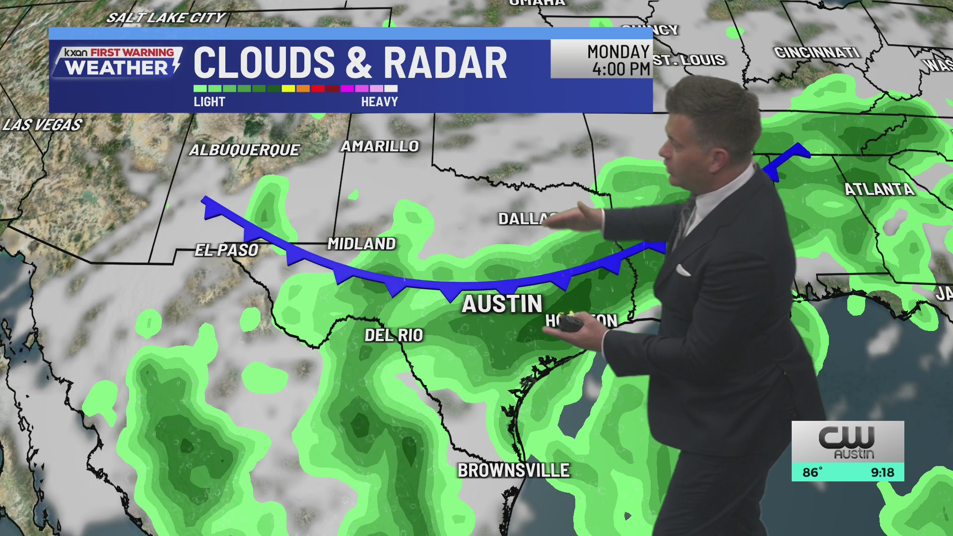 Rain coverage ramps up later this weekend into early next week | KXAN ...