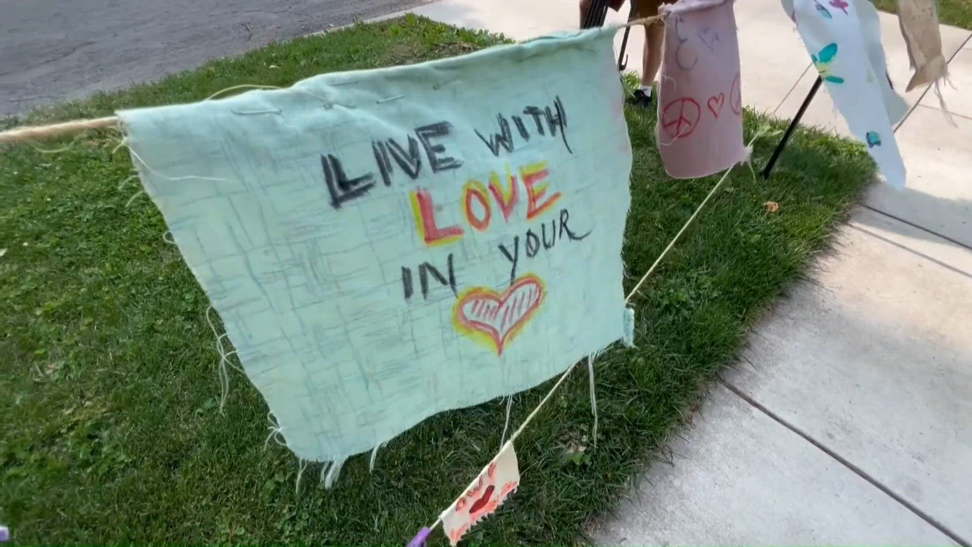 Messages of hope fly over Old West End after tragic festival shooting