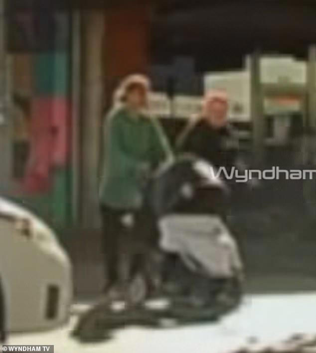 Watch the wild moment motorist collides with a pram on pedestrian ...