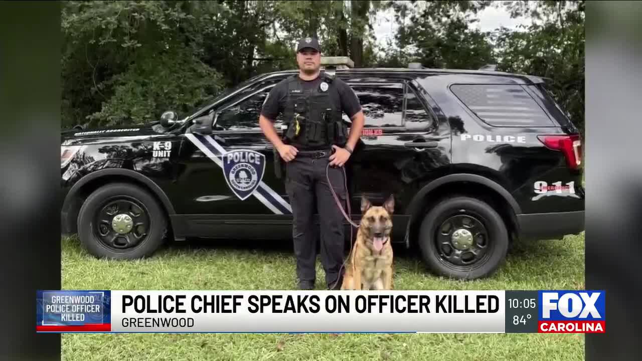'God made a police officer': Greenwood chief reflects on fallen officer ...