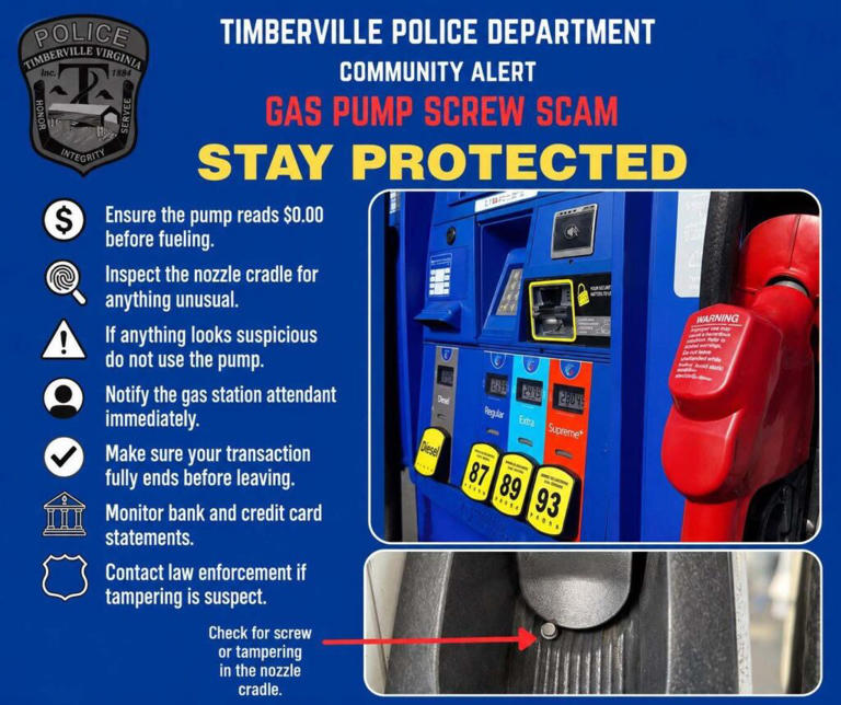 Police warn drivers about a potential gas pump screw scam, but is it ...