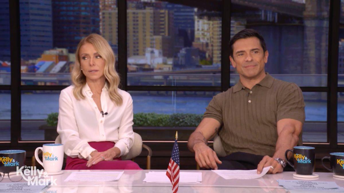 Kelly Ripa rolls her eyes as Mark Consuelos admits 'being in nature ...