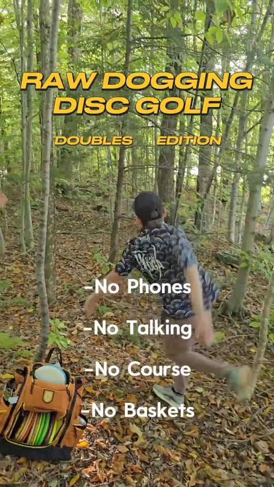 Rawdogging disc golf #discgolf