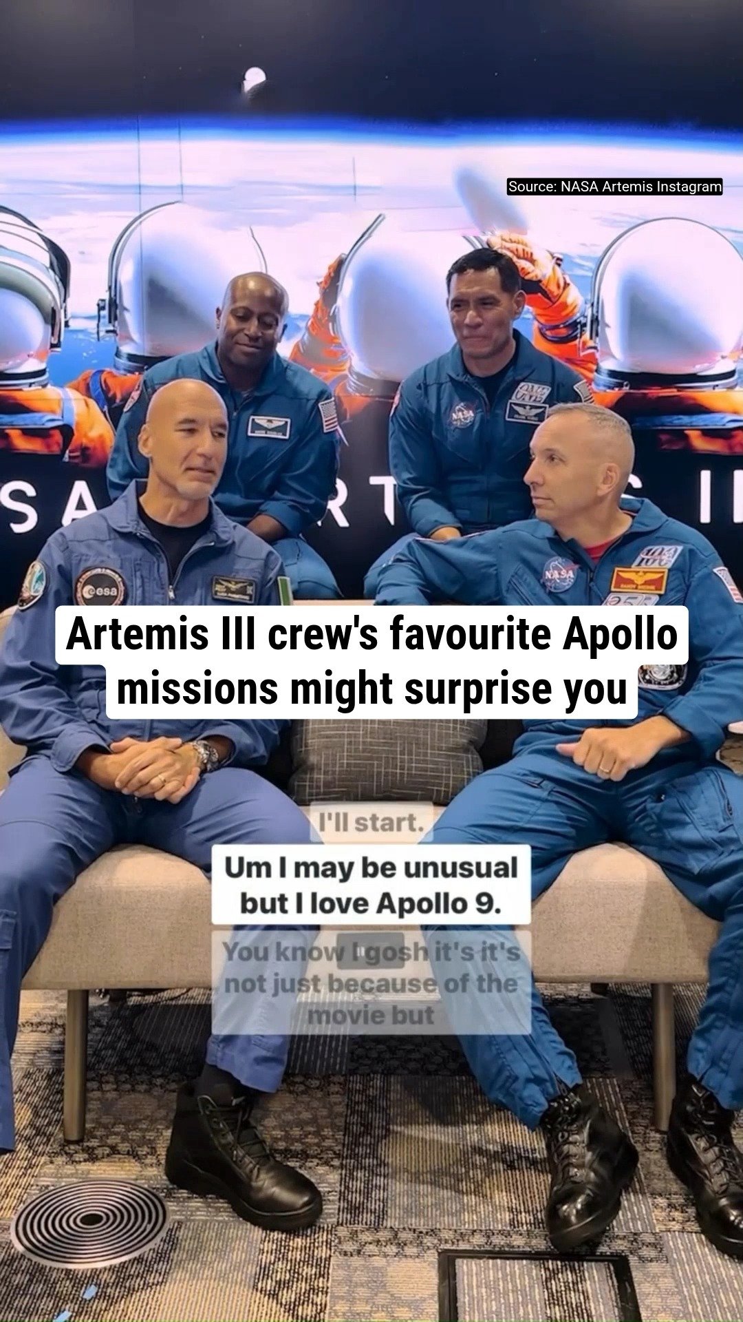 Artemis III crew's favourite Apollo missions might surprise you