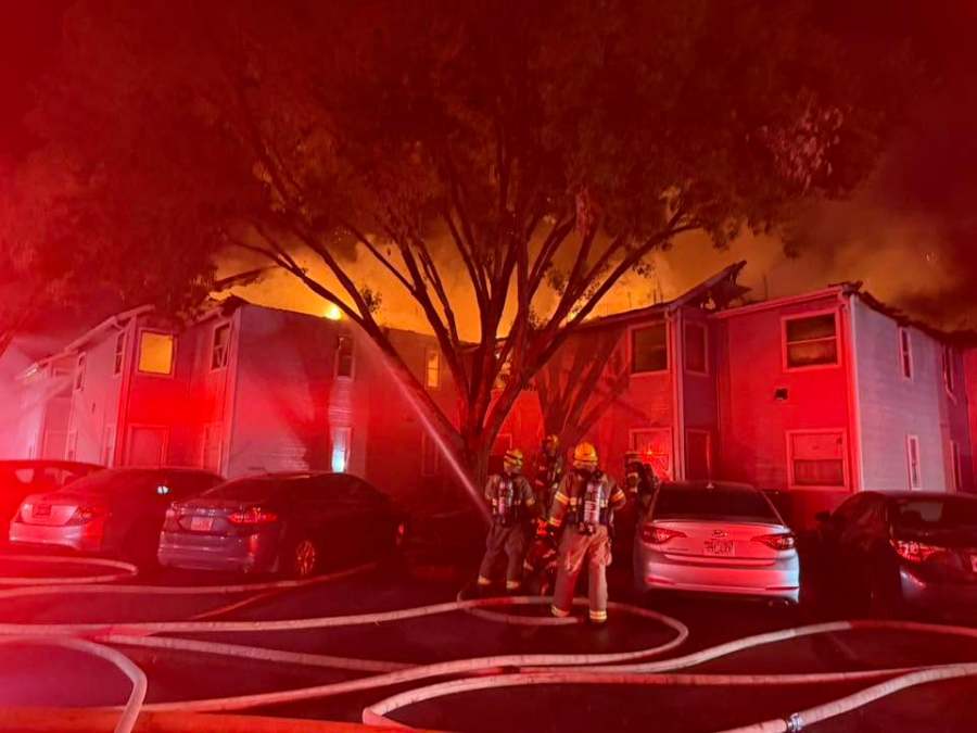 Watch: Bodycam footage shows evacuation of burning apartment building