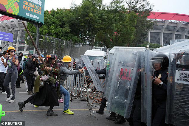 Fireworks, Shakira... and riot police: World Cup kicks off in ...