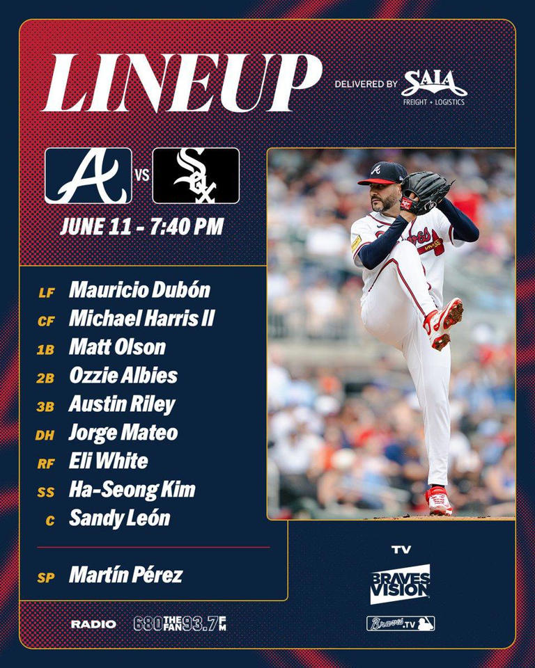 Game thread: Braves (45-23) at White Sox (36-31)