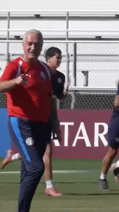 Vertical soccer WC26 Paraguay training