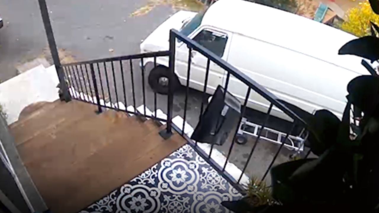 New TV smashed after falling off balcony moments before getting swapped ...