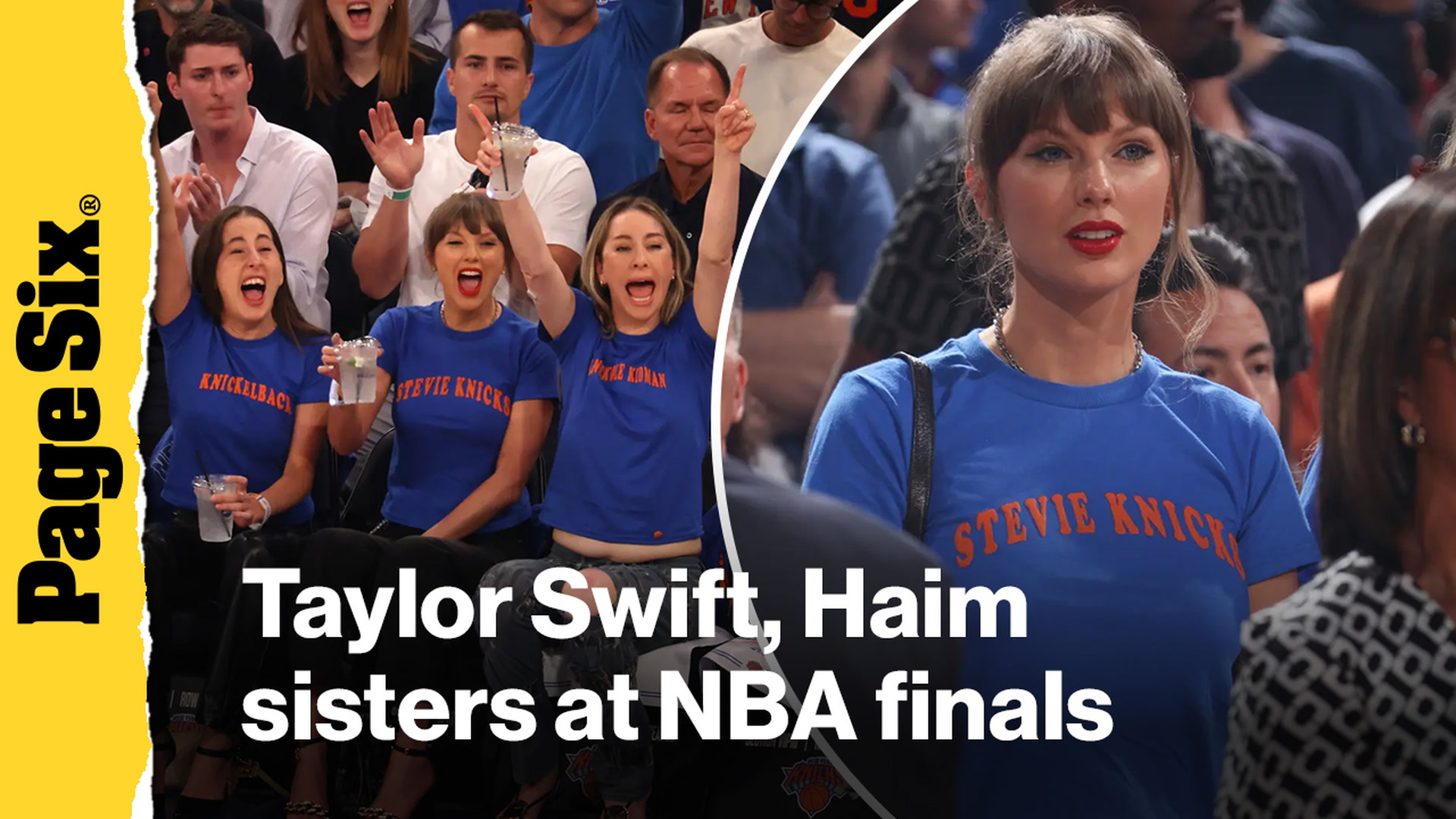 Taylor Swift reps 'Stevie Knicks' with cheeky tee at Game 4 of the ...