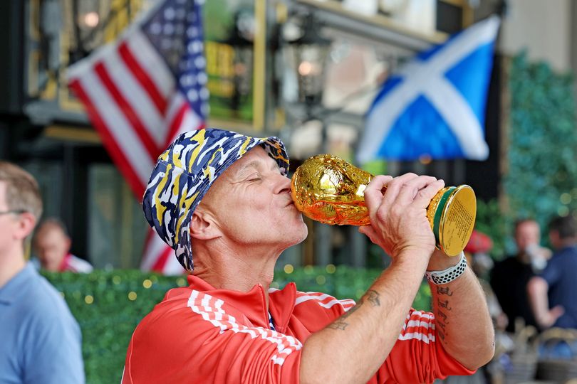 Scottish fans arrive in Boston as 'lunchtime beers in and bucket hats on'
