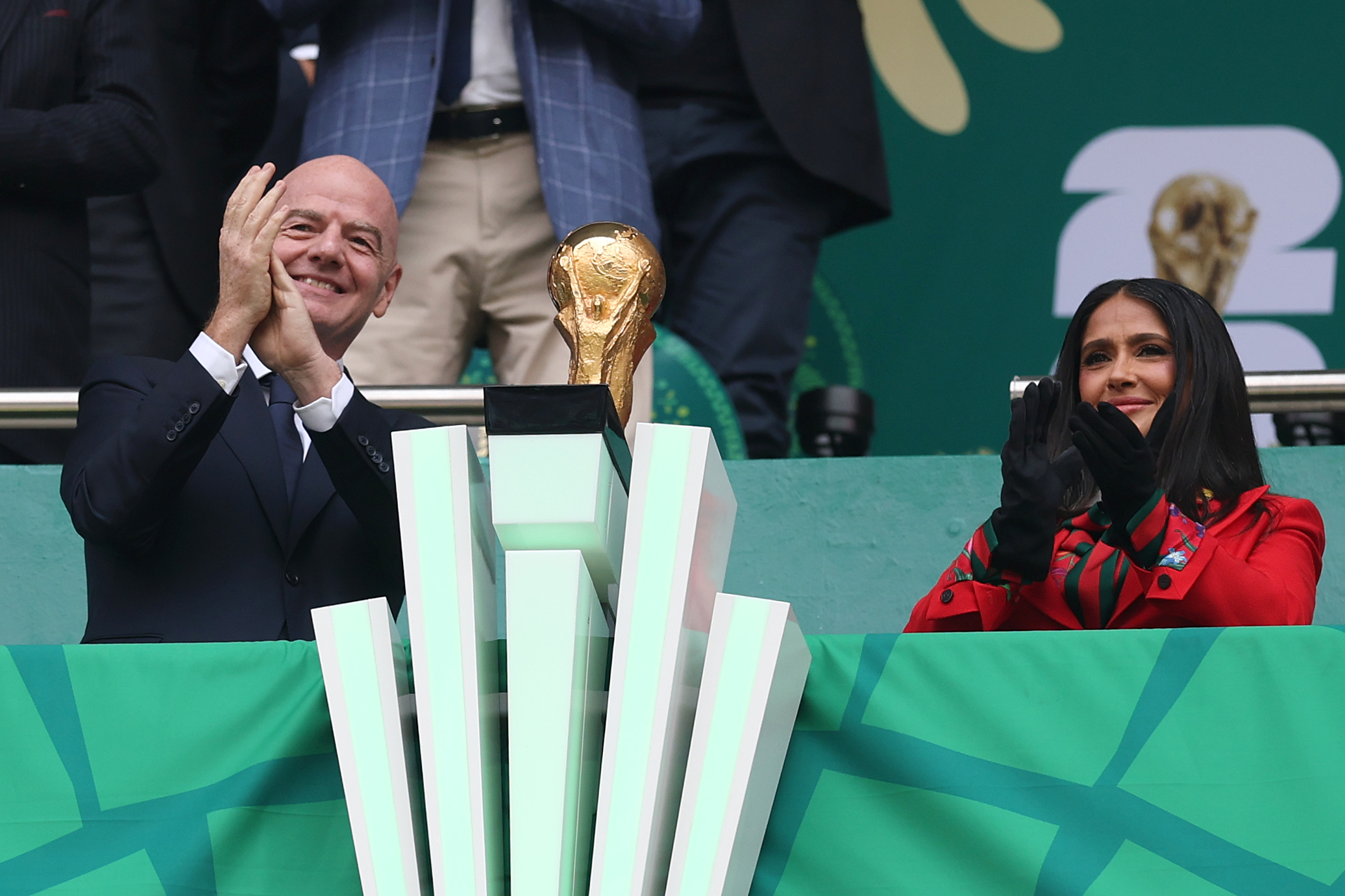 Salma Hayek apuesta por Gucci para la inauguración de la Copa Mundial 2026