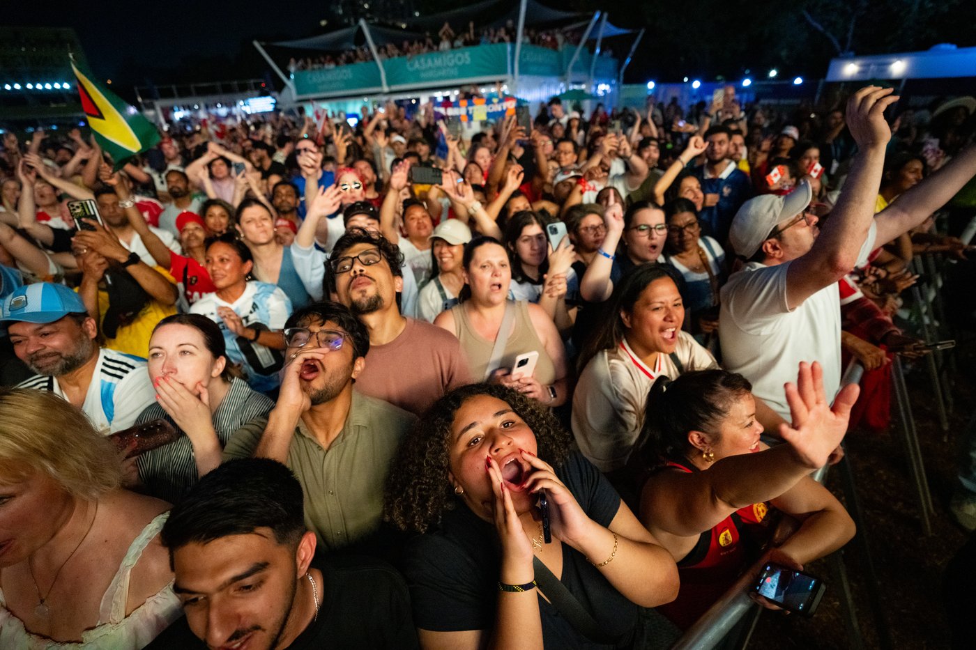World Cup party underway begins, but lightning forces evacuation of ...