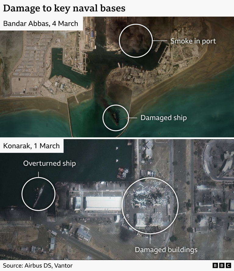 More than 50 Iranian military bases damaged in US strikes since start ...
