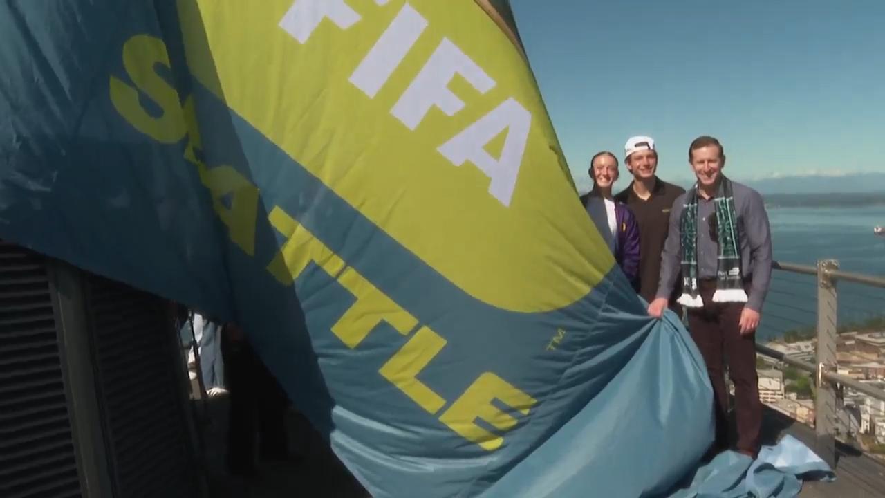 The Space Needle, Seattle's iconic landmark, welcomes the World Cup ...