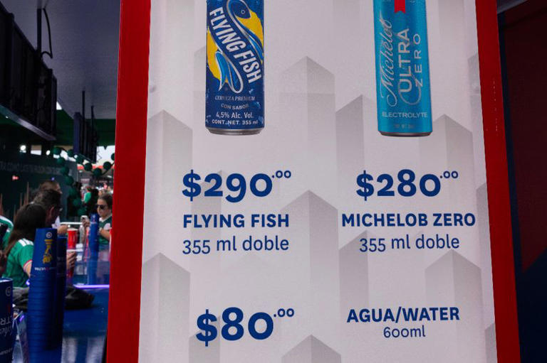 Fans forced to splash £22 on beer and nuts as Mexicans slam 'scandalous ...