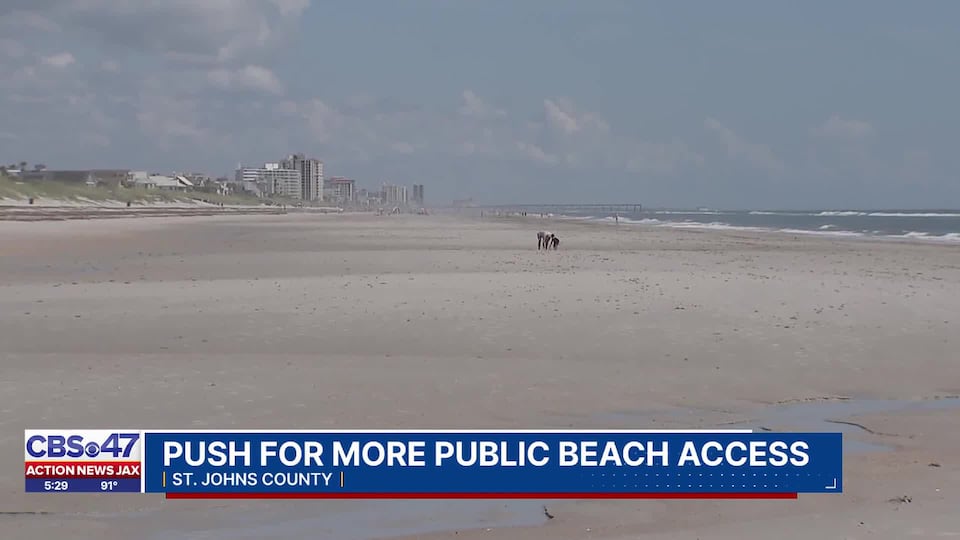 Push for more public beach access points in St. Johns County