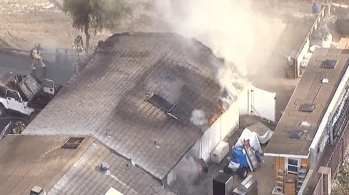 House fire breaks out in Encinitas, nearby roads closed as crews battle ...