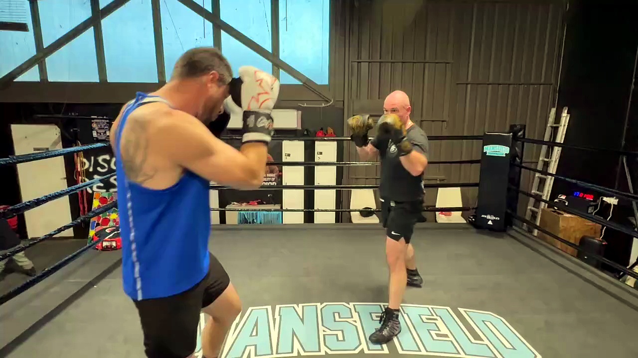 Boxers Matt Sobey and Shane Piper at training. June 11, 2026.