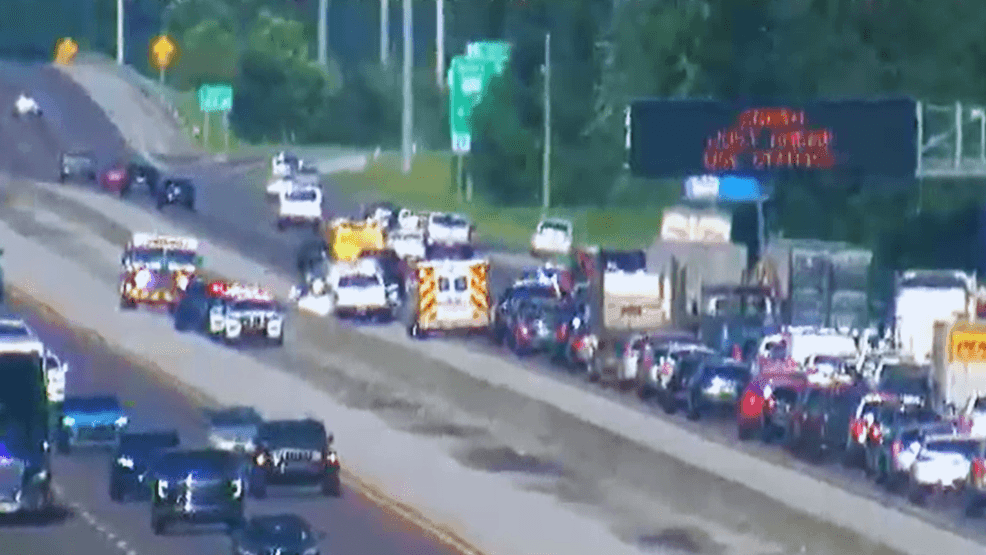 Tractor-trailer driver seriously hurt in six-vehicle crash on I-10 in ...