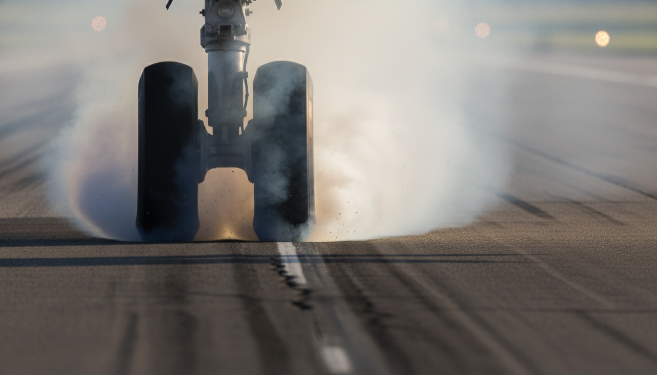 Unlocking the mystery of how airplane wheels land