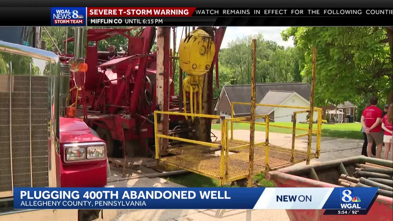 Pennsylvania plugs 400th abandoned gas well in Allegheny County