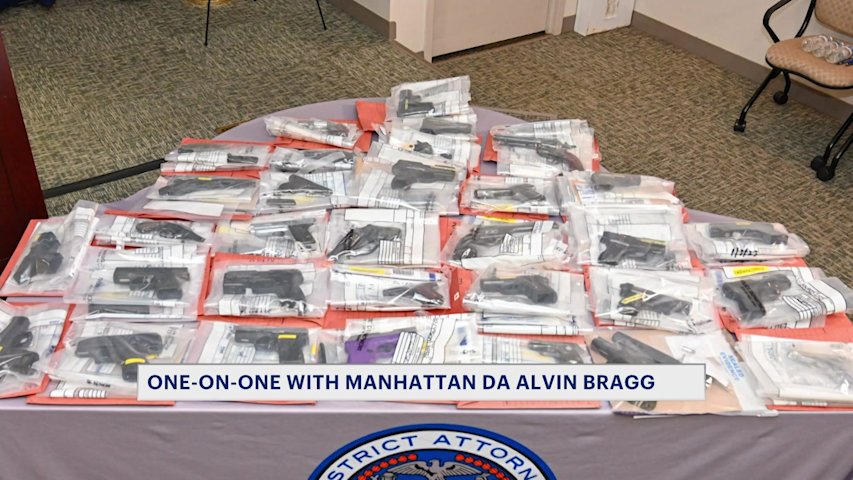 Manhattan DA Alvin Bragg talks gun violence prevention efforts, new law ...