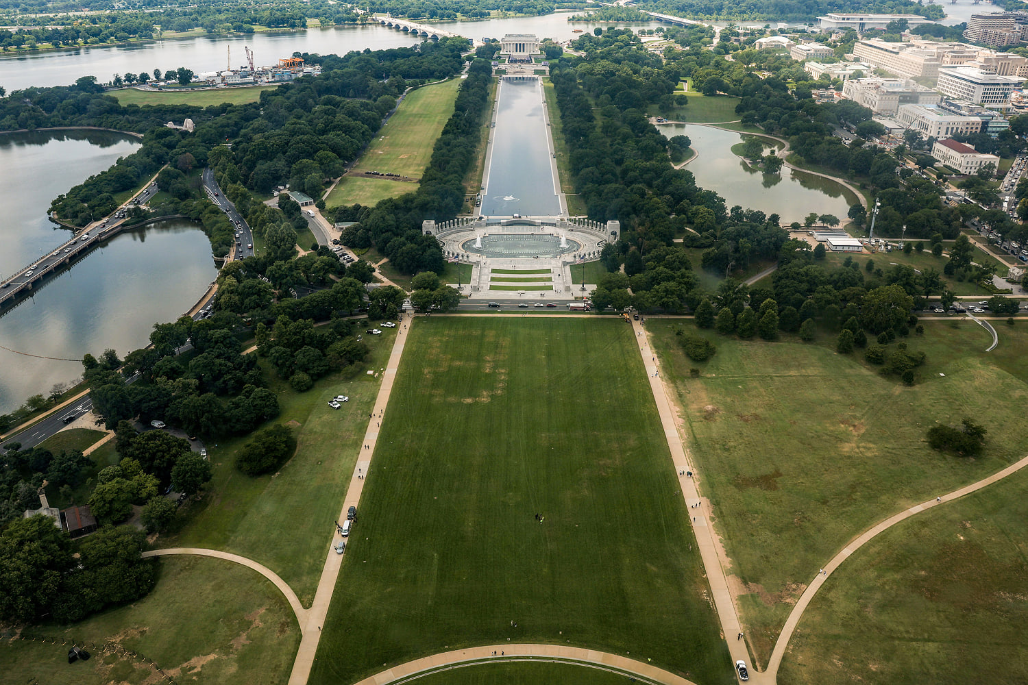 Federal authorities investigate giant '8647' markings on National Mall