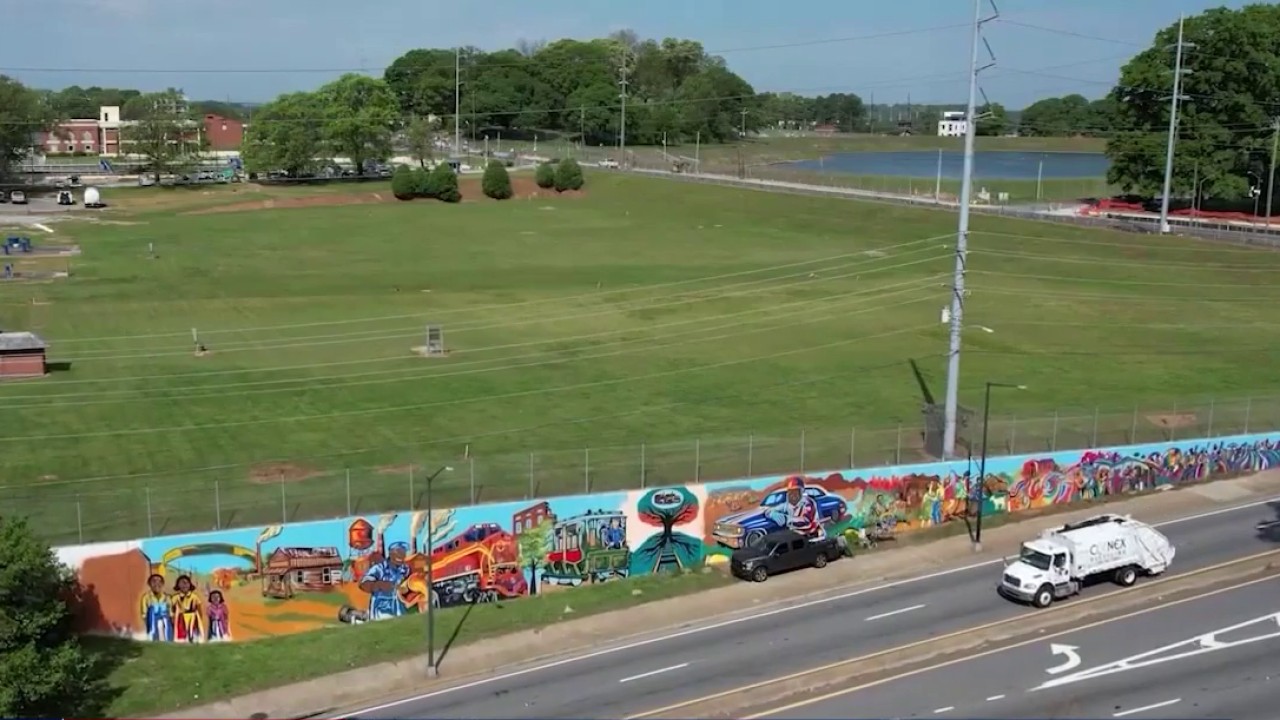 Atlanta World Cup murals cover downtown walls