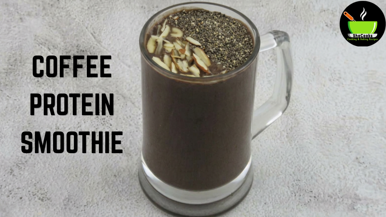 Oats coffee protein smoothie | Healthy breakfast drink