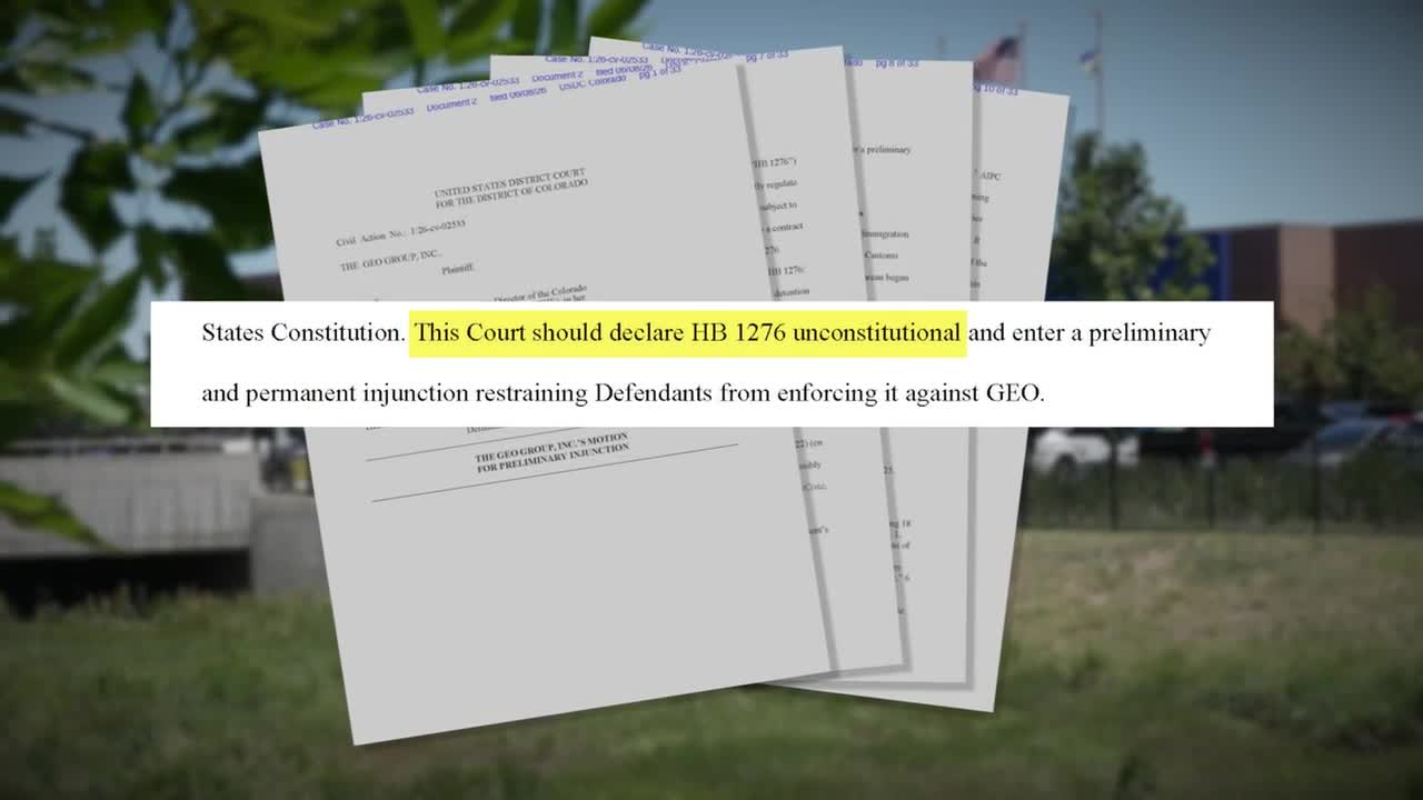 GEO Group sues Colorado over new immigration detention health and ...