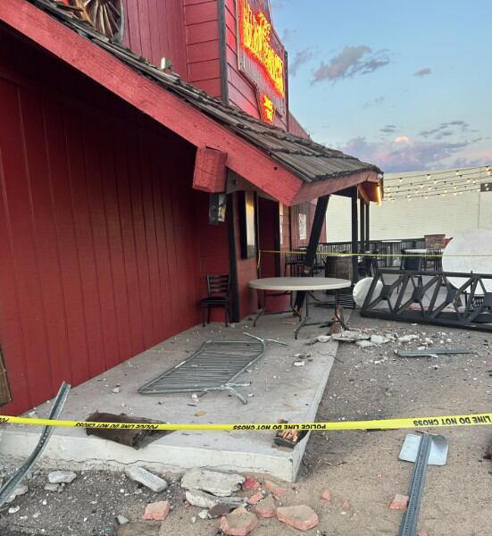 Owner: Man doing burnouts in Maverick parking lot takes out awning