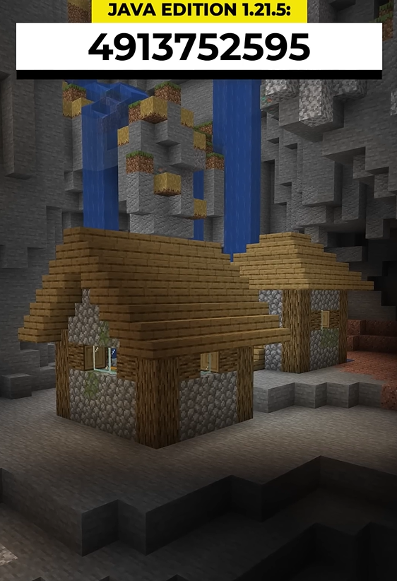 Minecraft village seed with underground buildings | Secret hidden ...