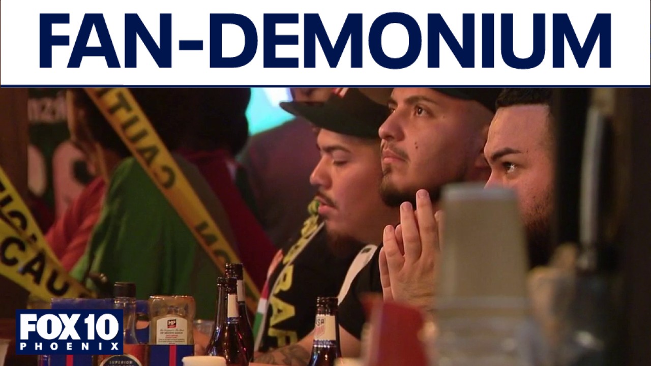 Phoenix soccer fans celebrate World Cup opening downtown