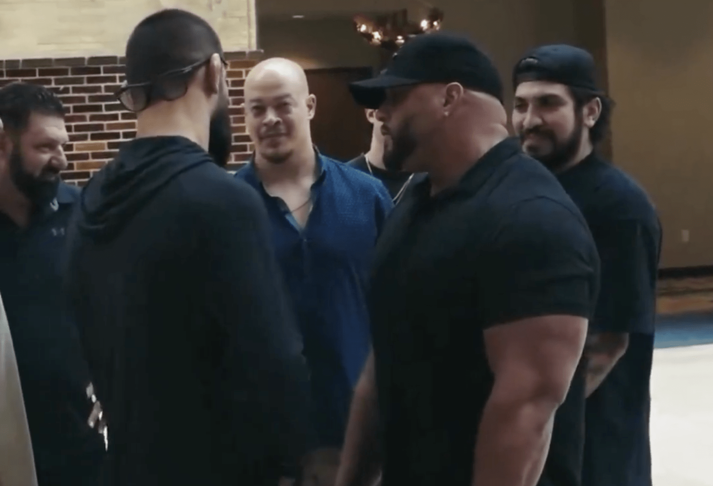 Video: Khamzat Chimaev and Dillon Danis run into each other in tense ...
