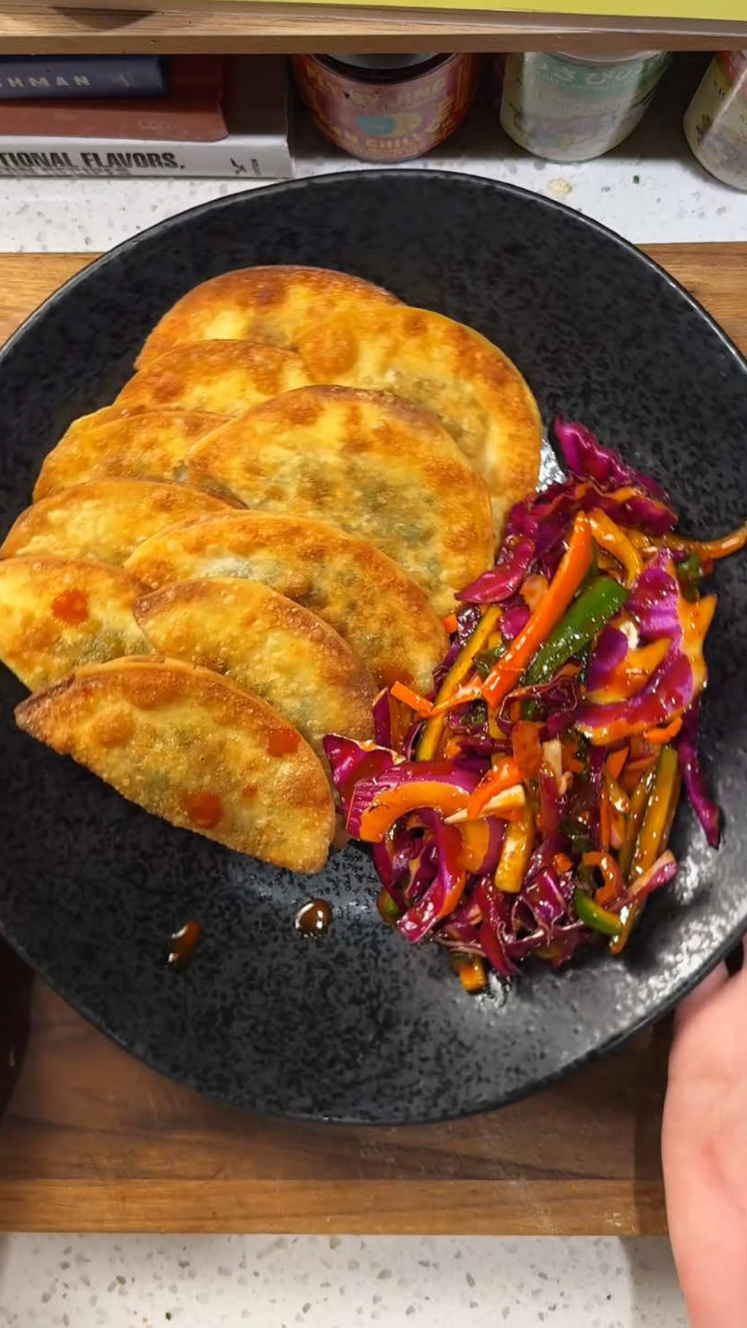 Flat dumplings dinner – quick and easy meal