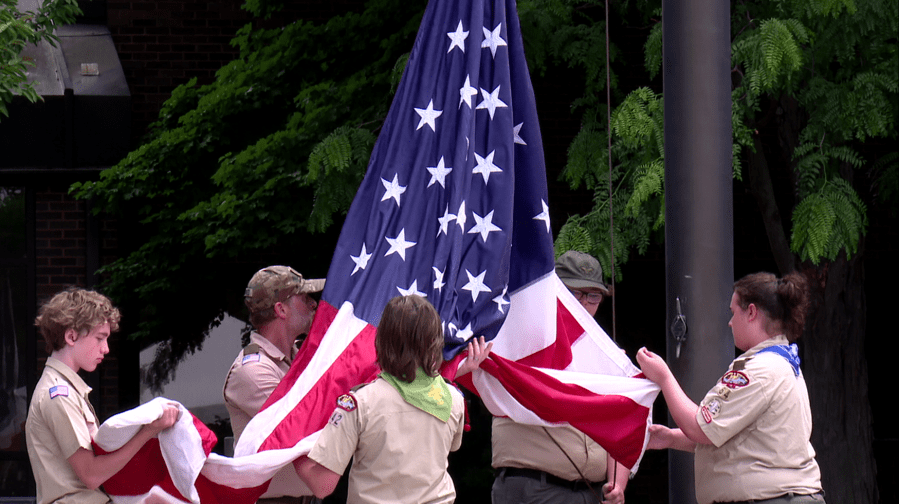 Boy Scouts raise the stars and stripes over Cumberland County ahead of ...
