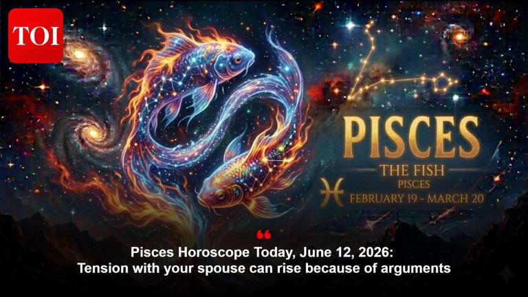 Pisces horoscope today, June 12, 2026: Tension with your spouse can ...