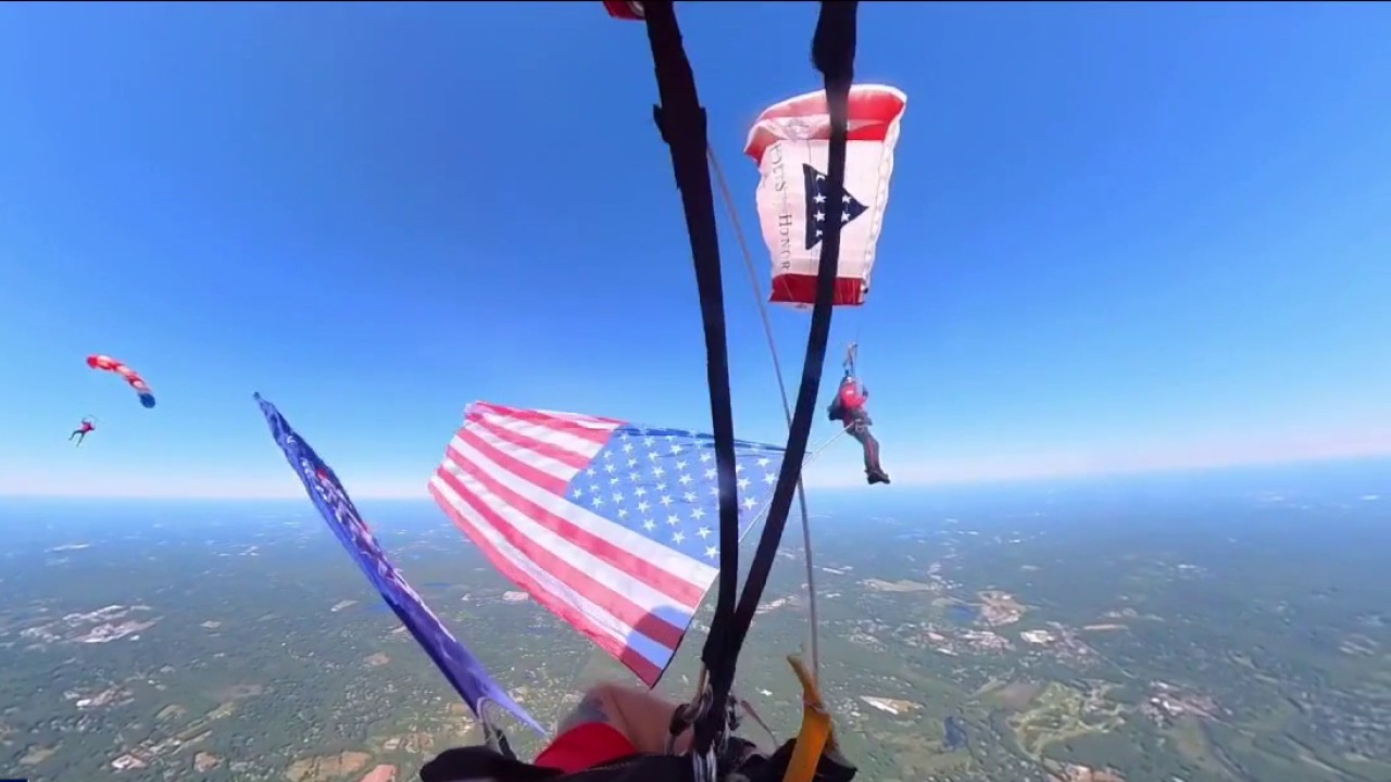 Minnesota veteran parachute team to dive in Rush City