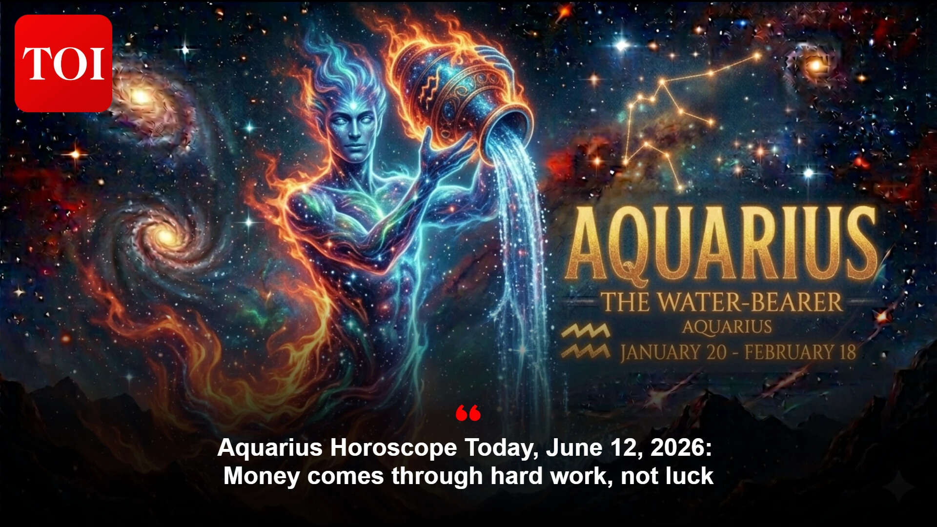 Aquarius horoscope today, June 12, 2026: Money comes through hard work ...