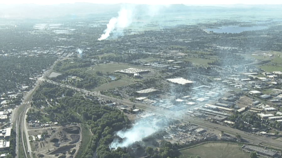 Large brush fires erupt within miles of each other in Fort Collins